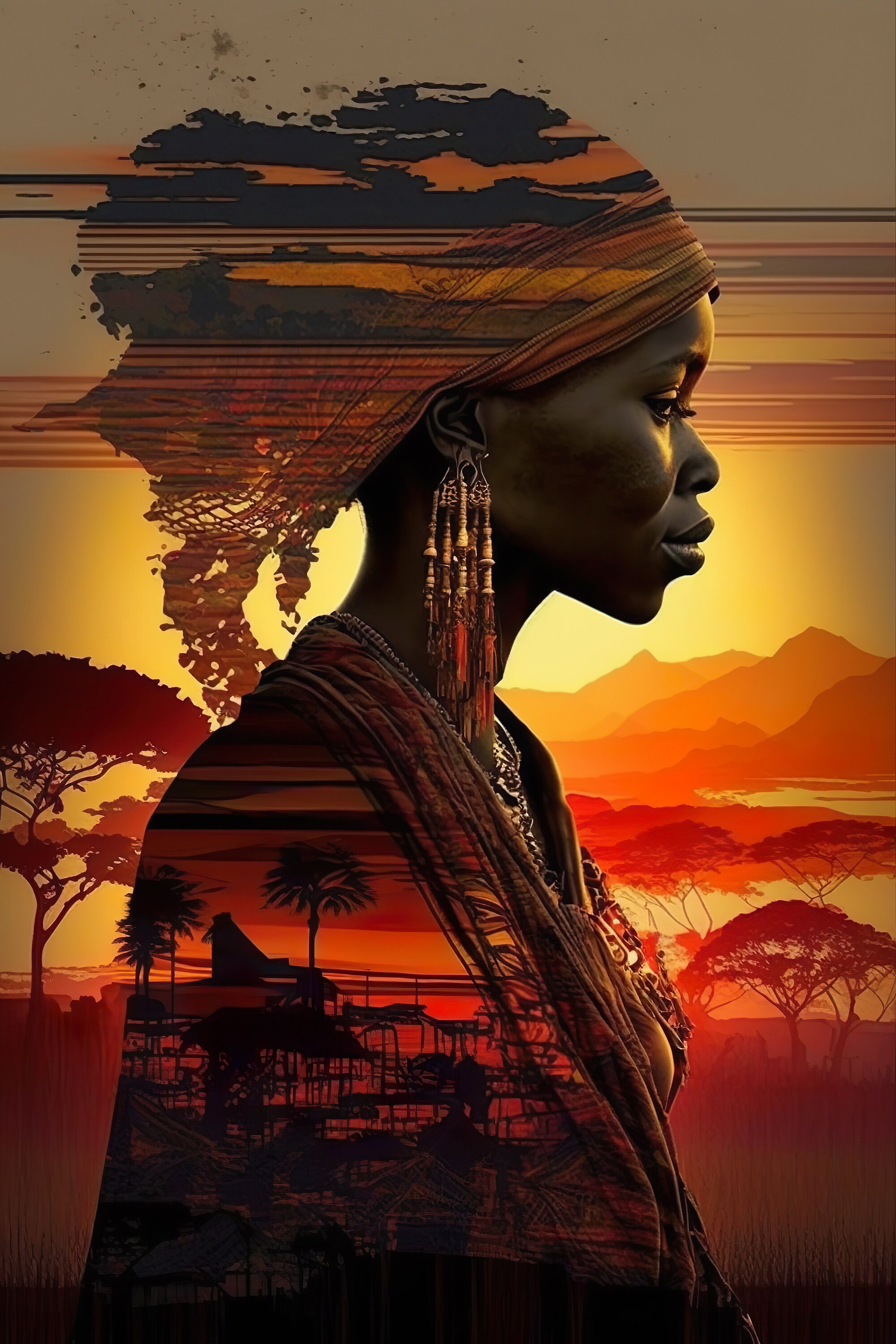 Add a Touch of African Beauty to Your Home With These Stunning AI Art ...