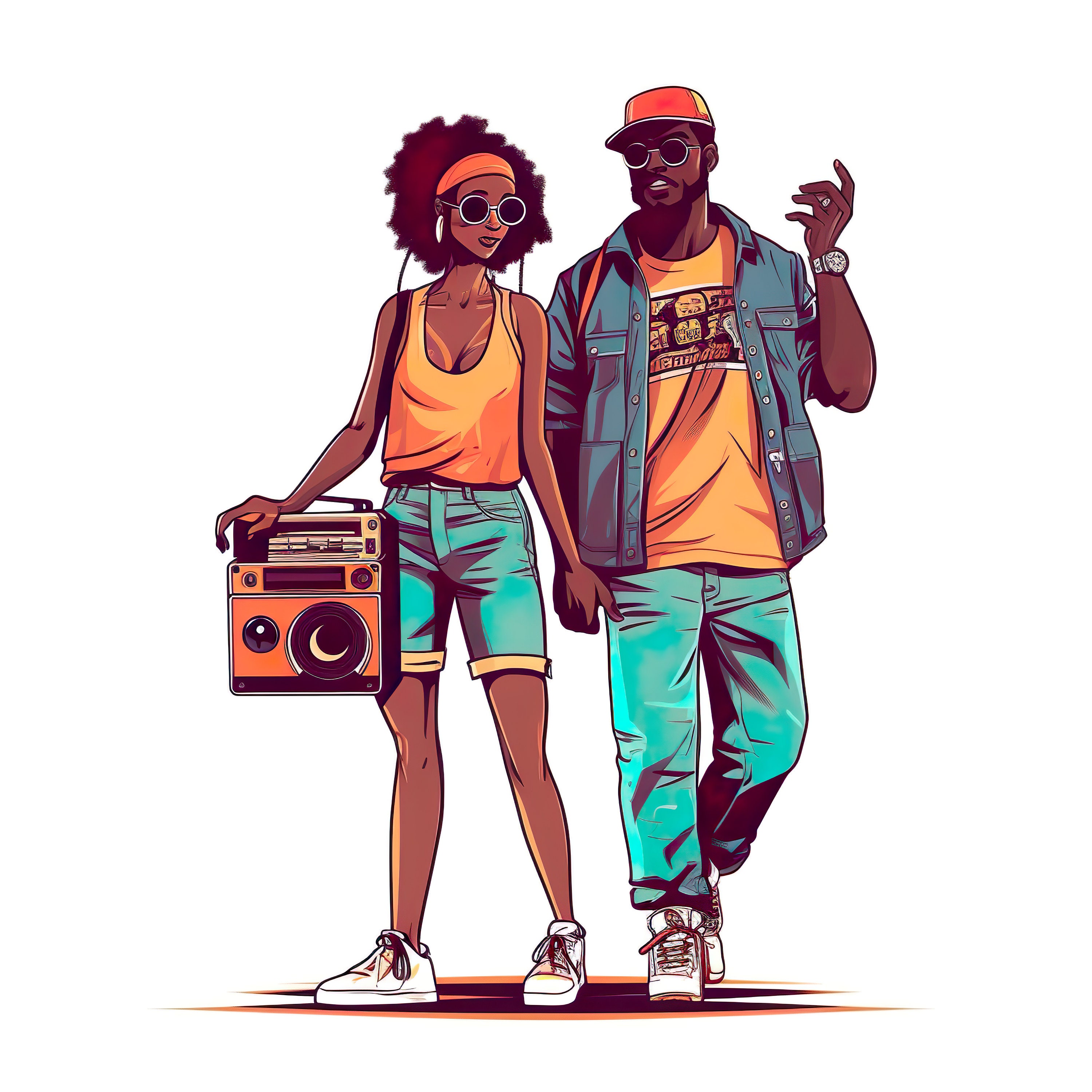 Experience the Nostalgia of Hip Hop Culture- 4 Image in Pack. - Etsy
