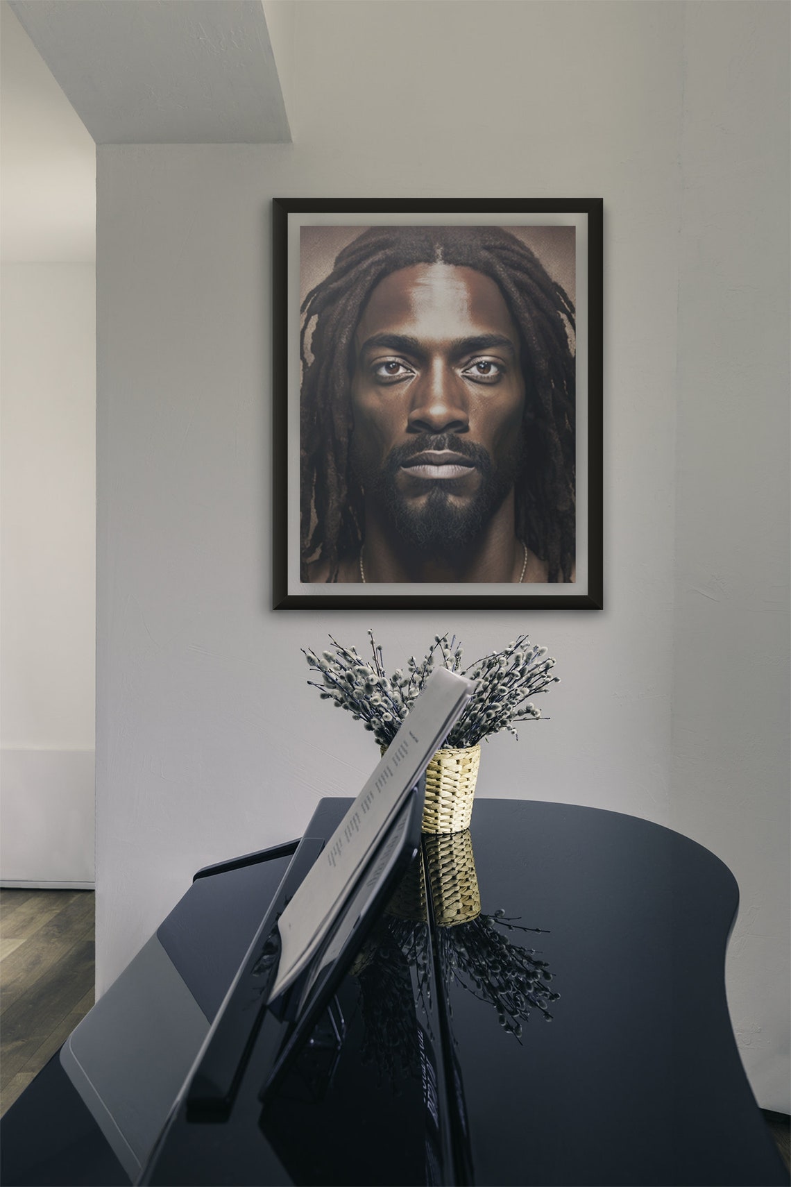 Striking Black Jesus With Dreadlocks, Piercing Eyes, and Radiant Aura ...