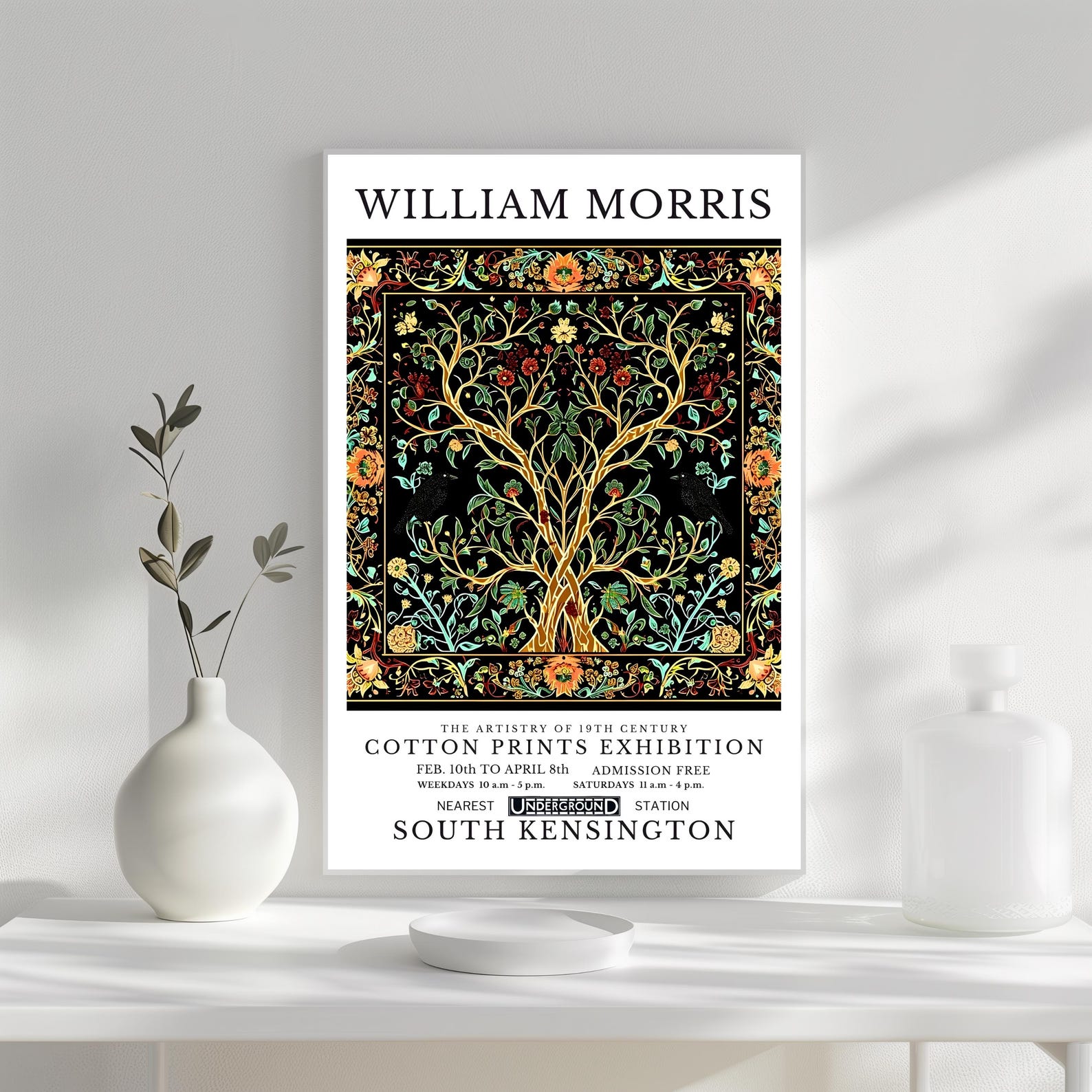 William Morris Tree of Life Print: Vintage Arts & Crafts Poster - Etsy
