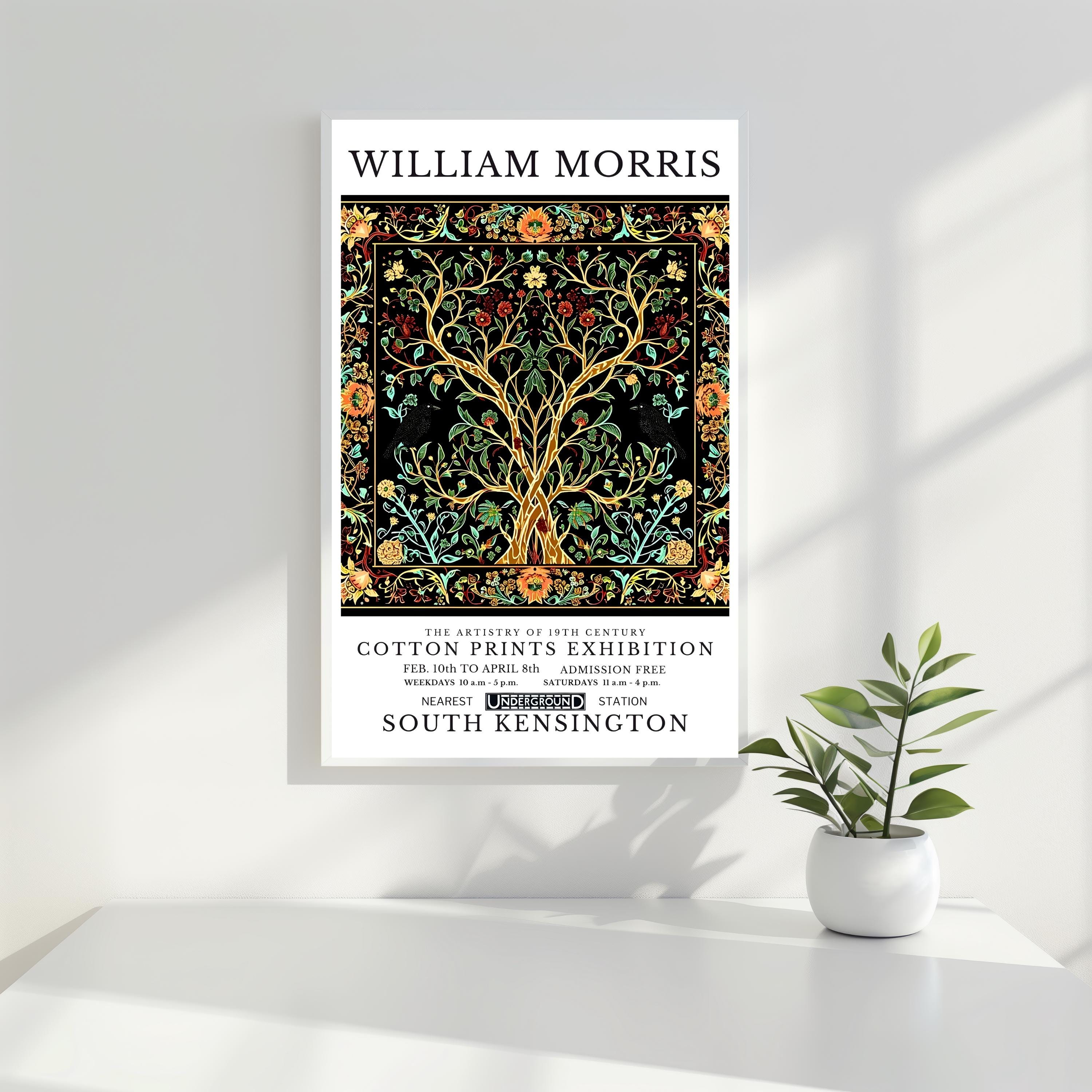 William Morris Tree of Life Print, William Morris Exhibition Print ...