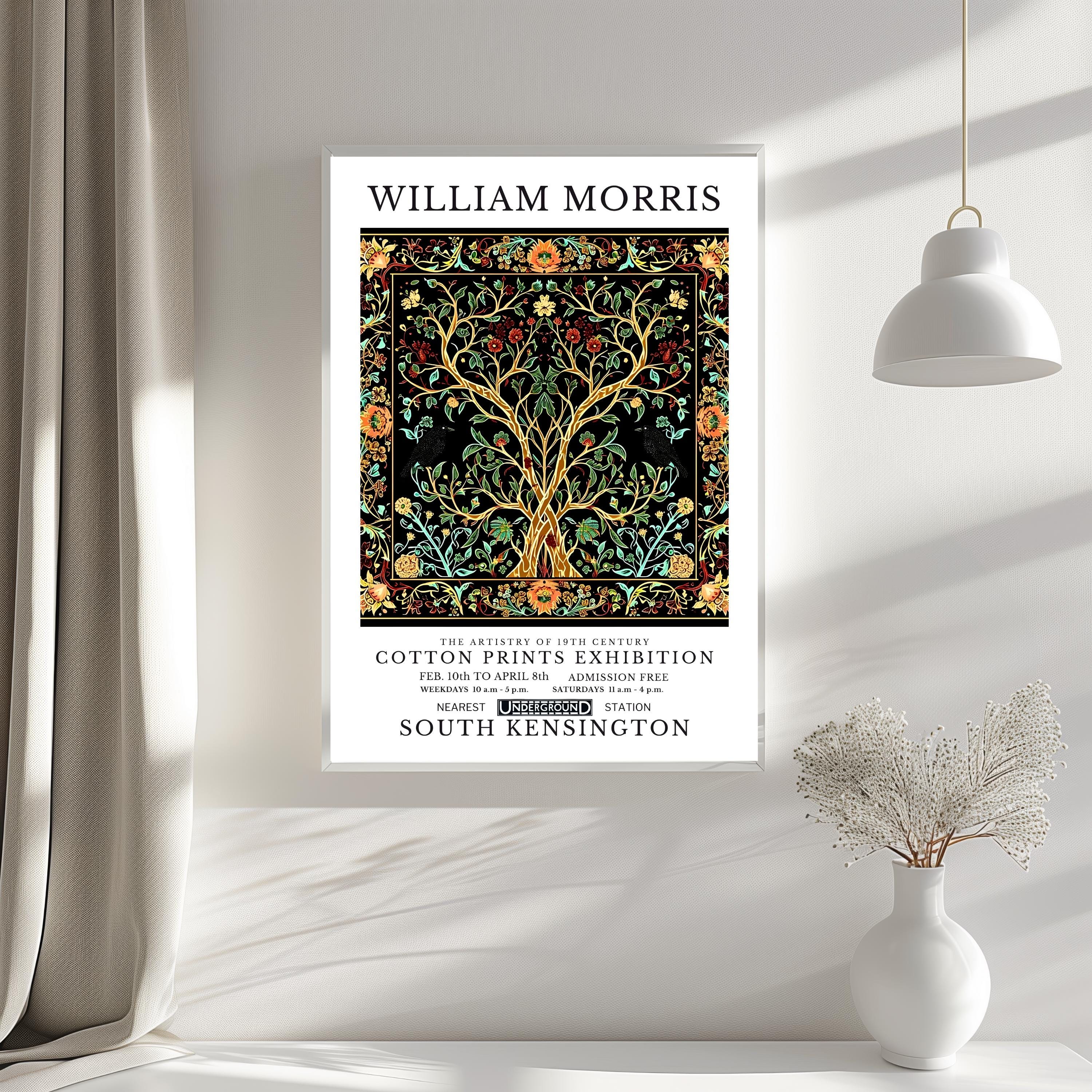 William Morris Tree of Life Print, William Morris Exhibition Print ...