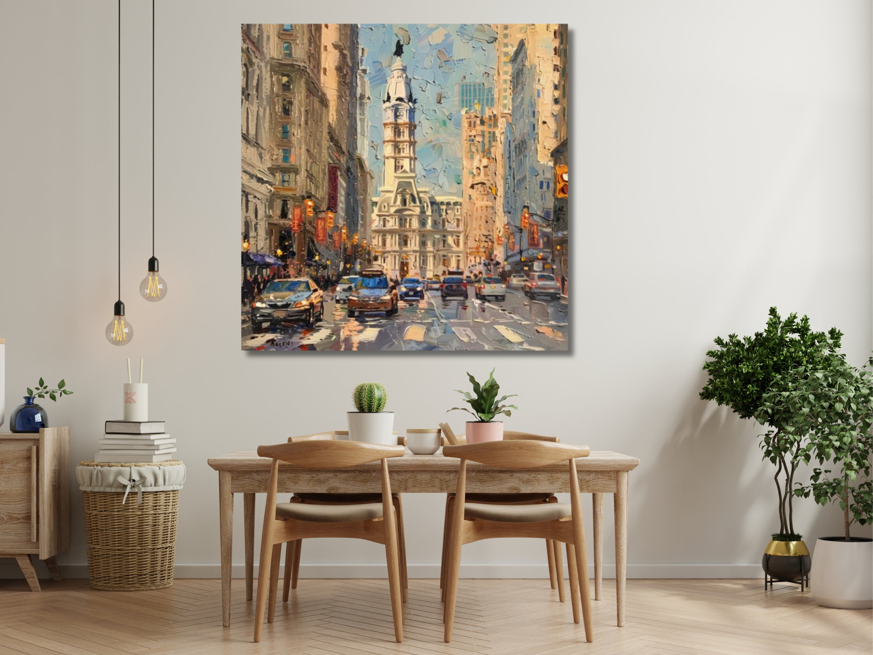 Philadelphia Canvas Wall Art, Downtown Philly Wall Decor, Cityscape ...