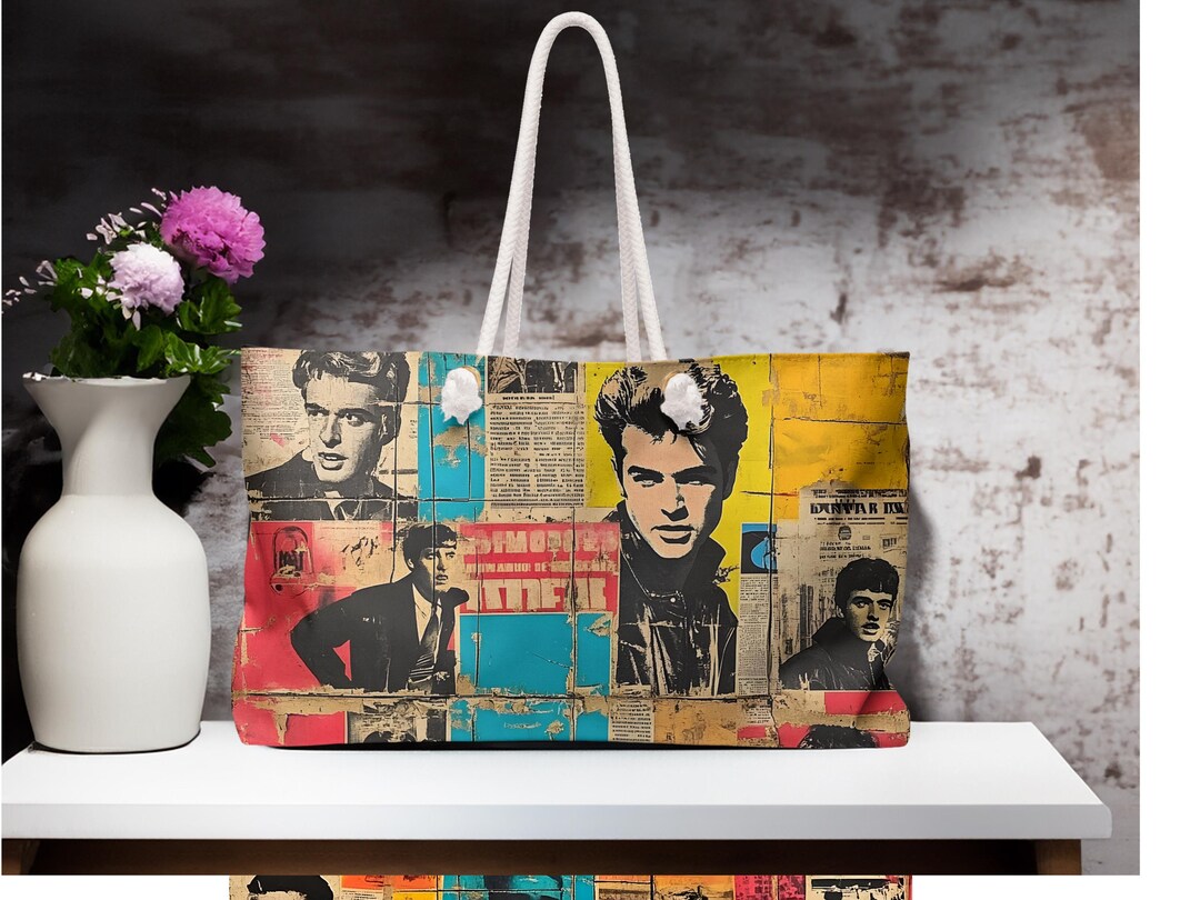 Retro Pop Art Weekender Bag: Stylish Travel Tote - Etsy