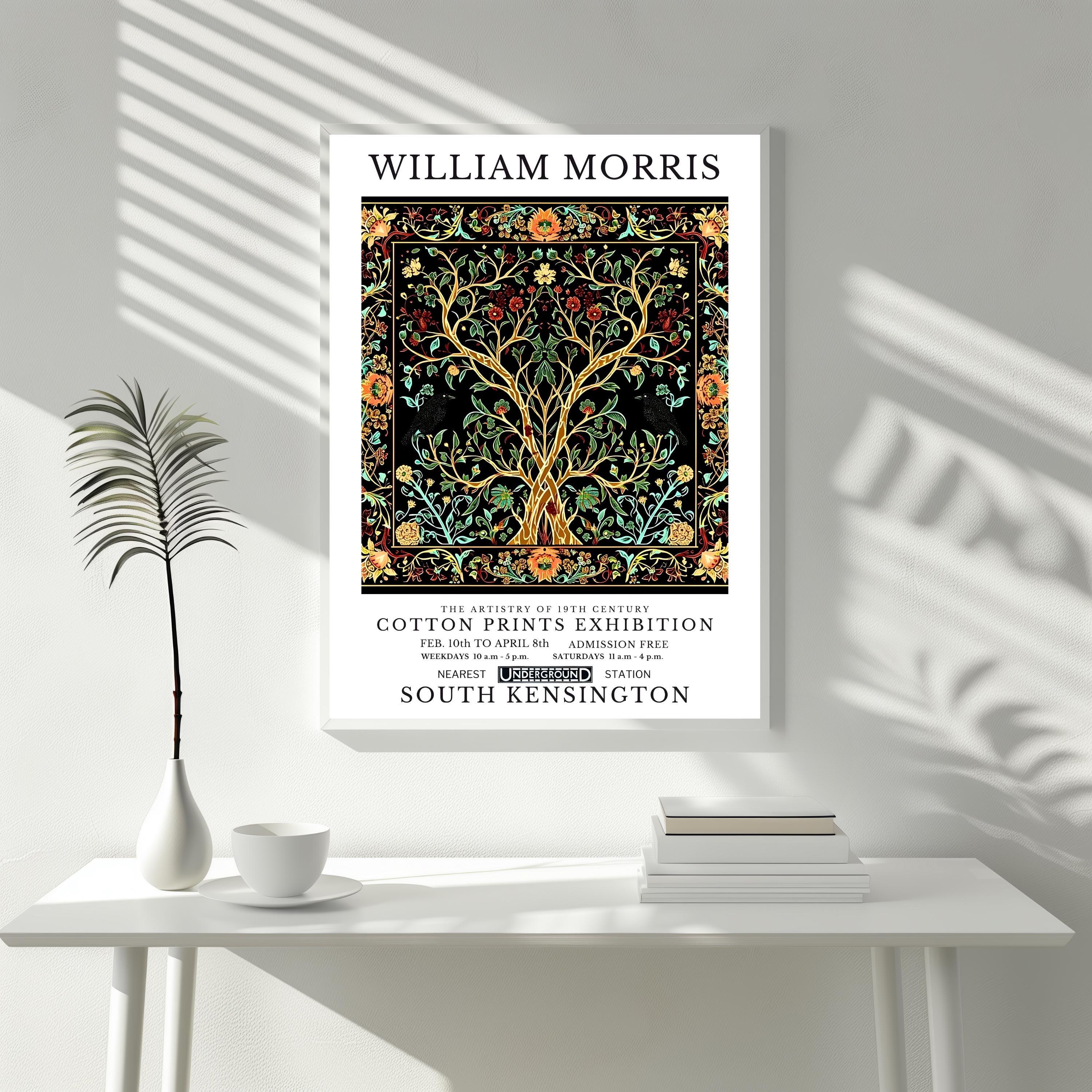 William Morris Tree of Life Print, William Morris Exhibition Print ...