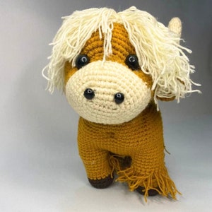 Highland Cow Crochet Pattern: Amigurumi Farm Animal (digital Download ...