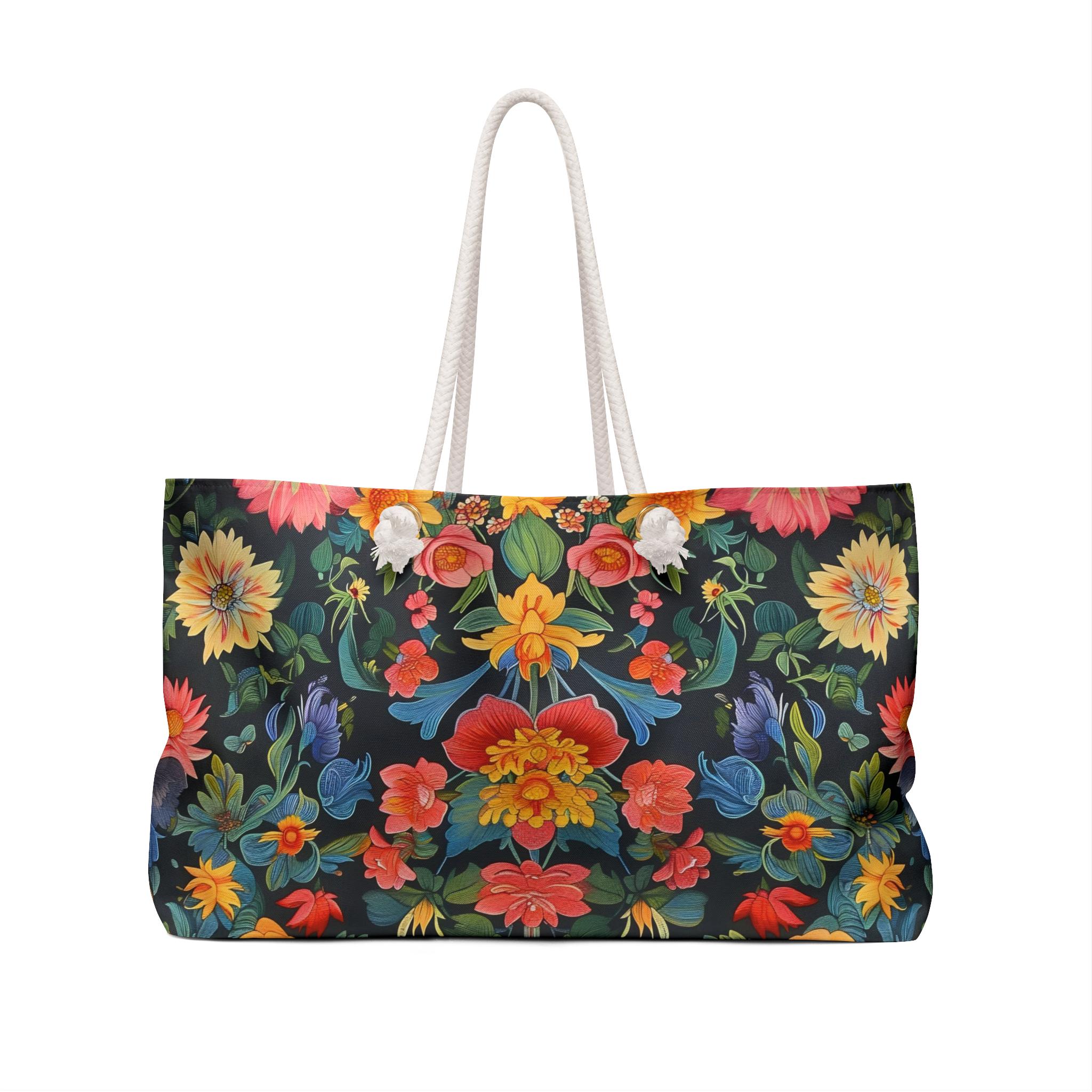 William Morris Floral Weekender Bag, Morris Botanical Travel Bag ...