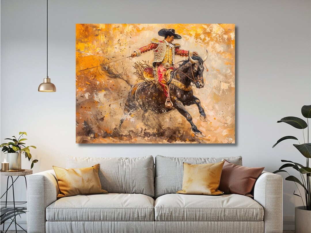 Spanish Matador Canvas Print: Bullfighting Art, Flamenco Decor - Etsy