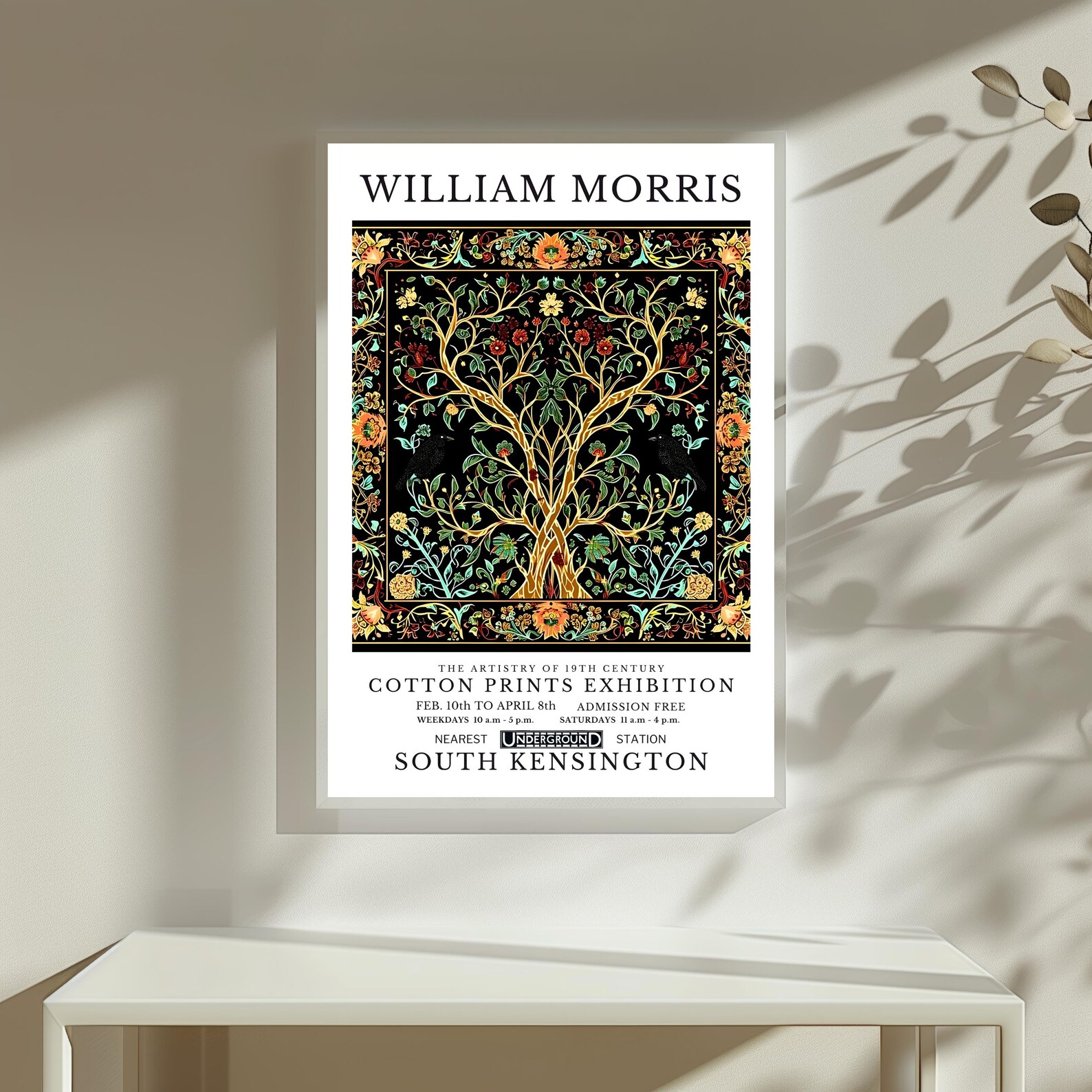 William Morris Tree of Life Print: Vintage Arts & Crafts Poster - Etsy