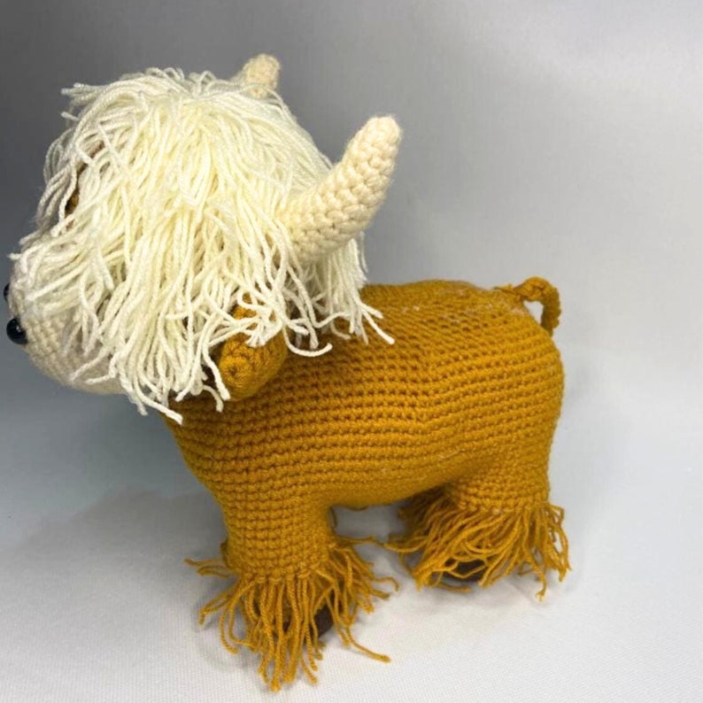 Highland Cow Crochet Pattern: Amigurumi Farm Animal (digital Download ...