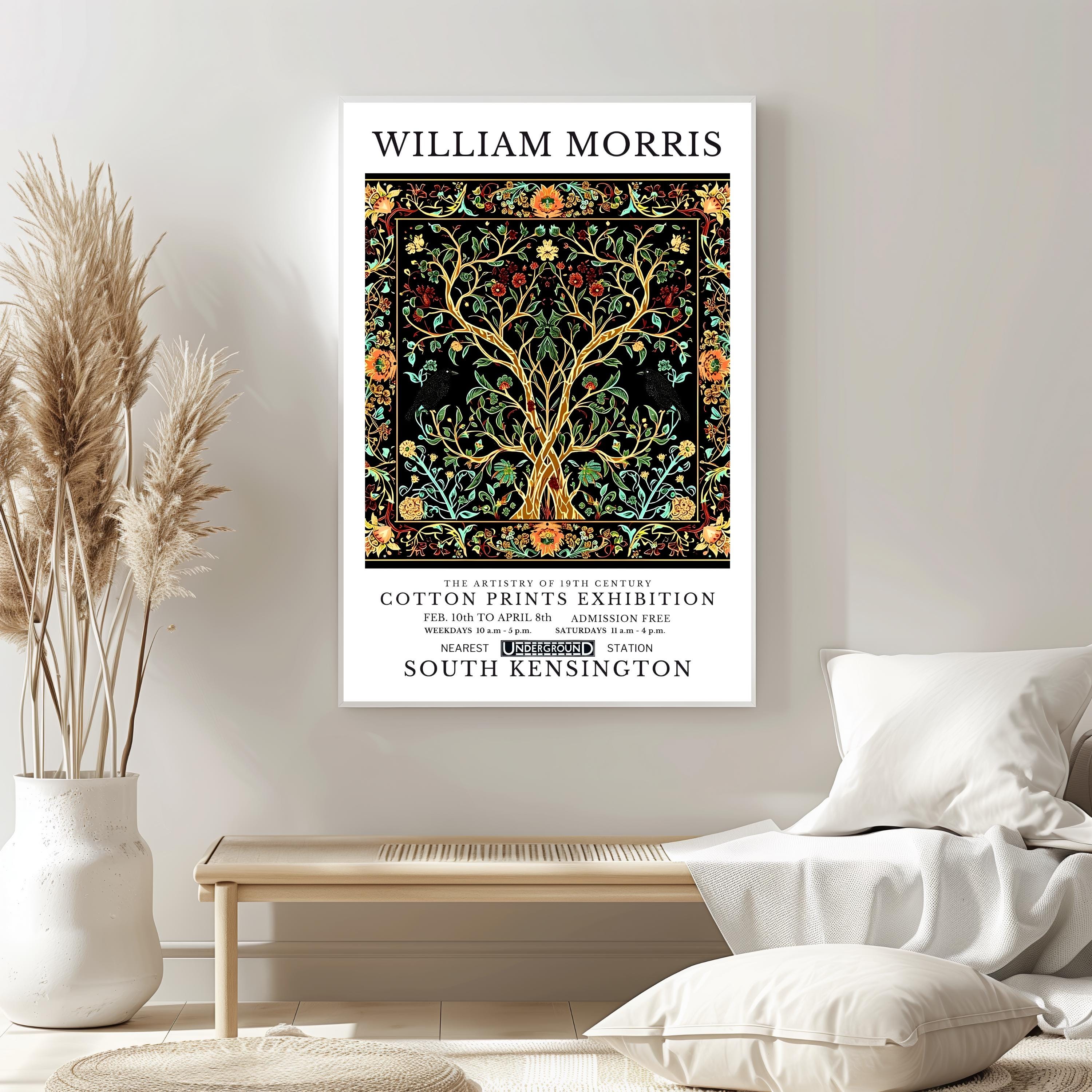 William Morris Tree of Life Print, William Morris Exhibition Print ...