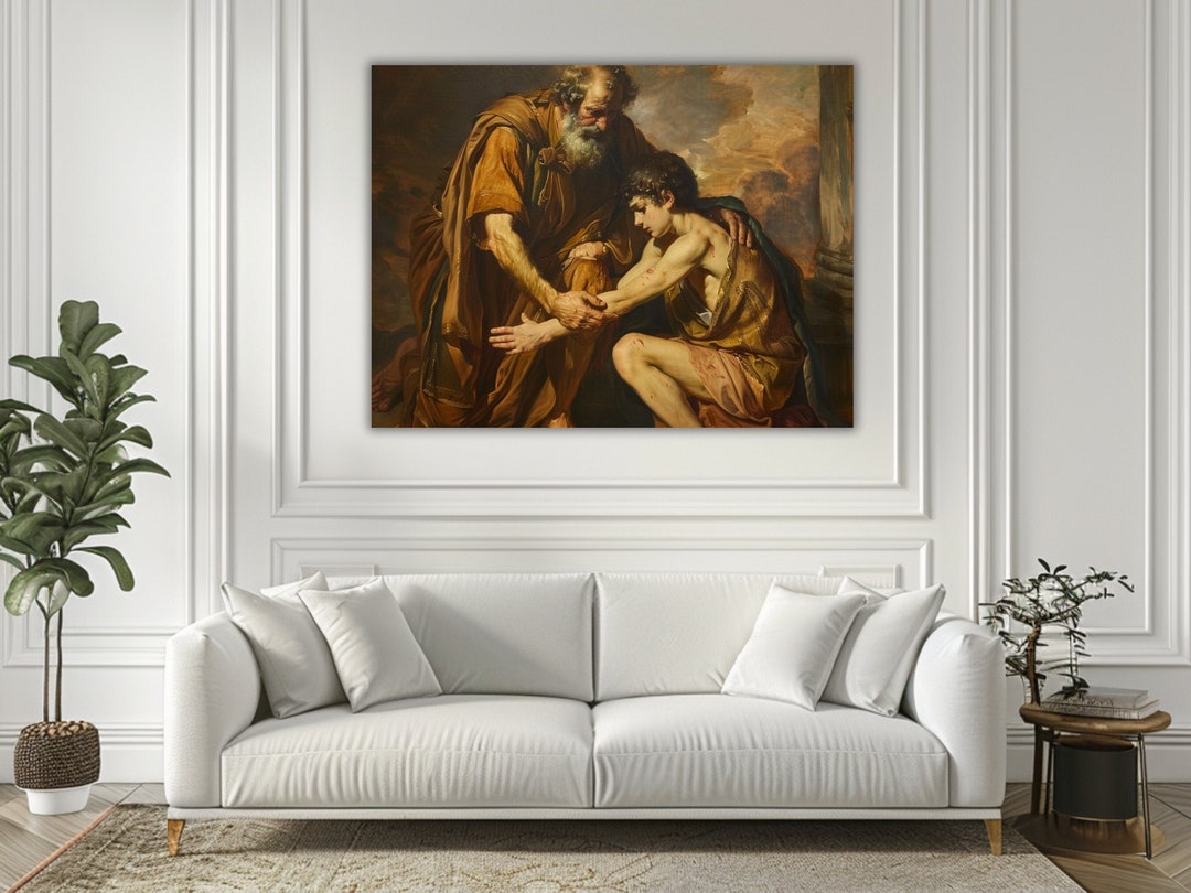 The Return of the Prodigal Son Canvas Print: Biblical Wall Art - Etsy