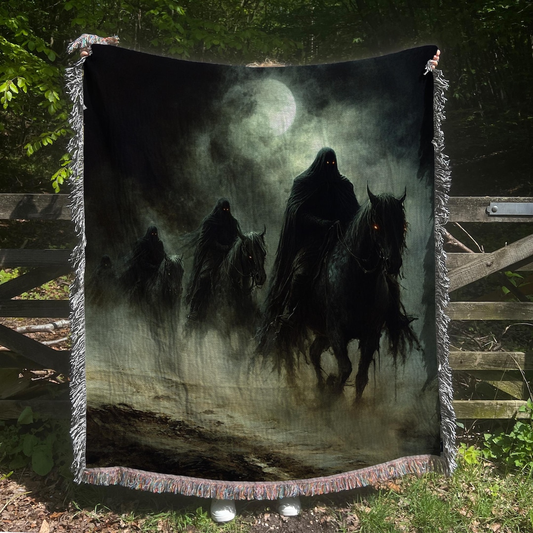 Dark Riders Nazgul Lord of the Rings Inspired Woven Blanket, LOTR Gift ...