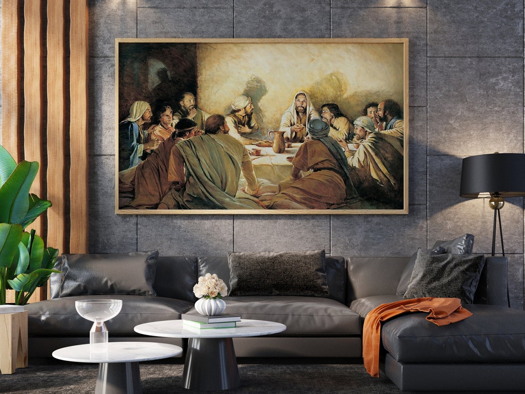 Last Supper Canvas Wall Art Last Supper Wall Last Supper - Etsy