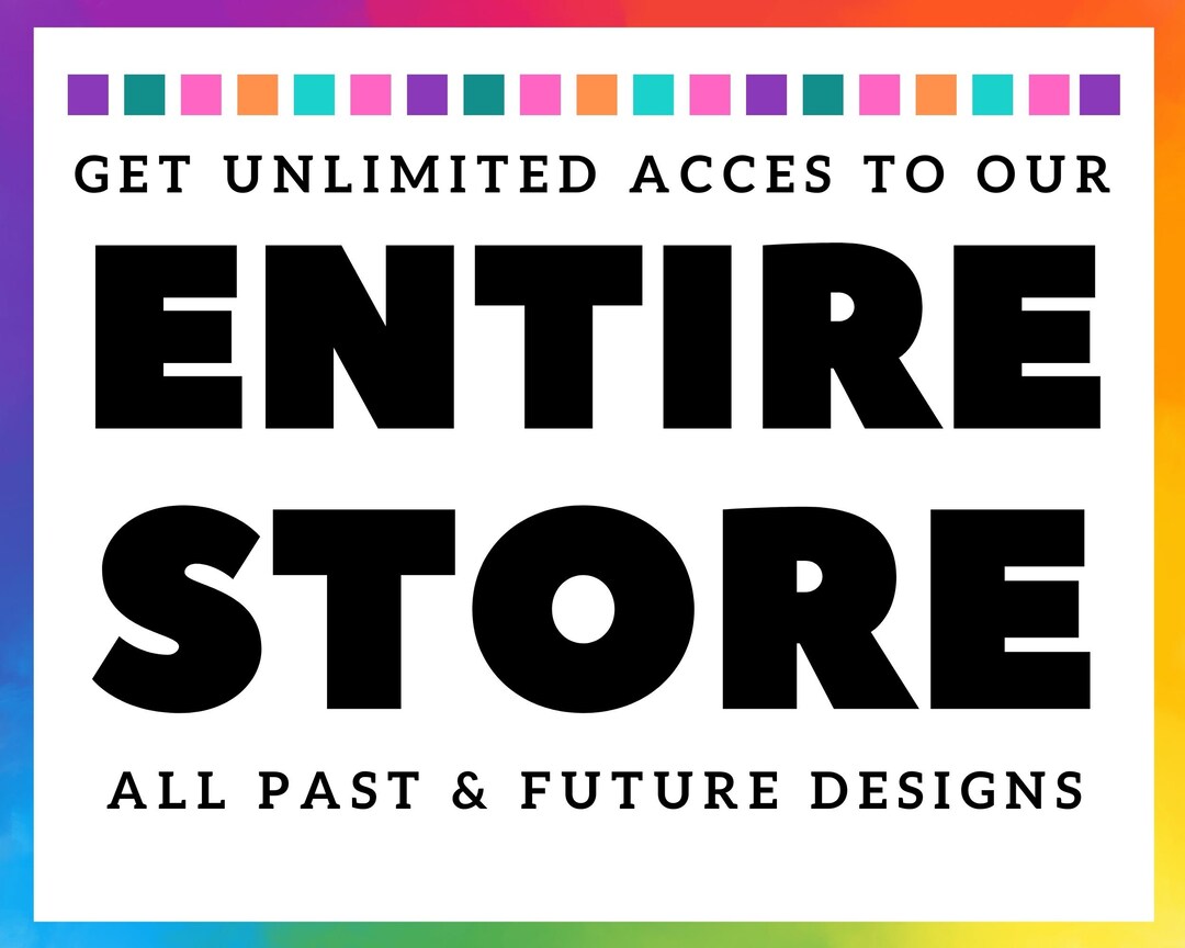 ENTIRE STORE All Past and Future Designs Google Drive Yearly Access ...