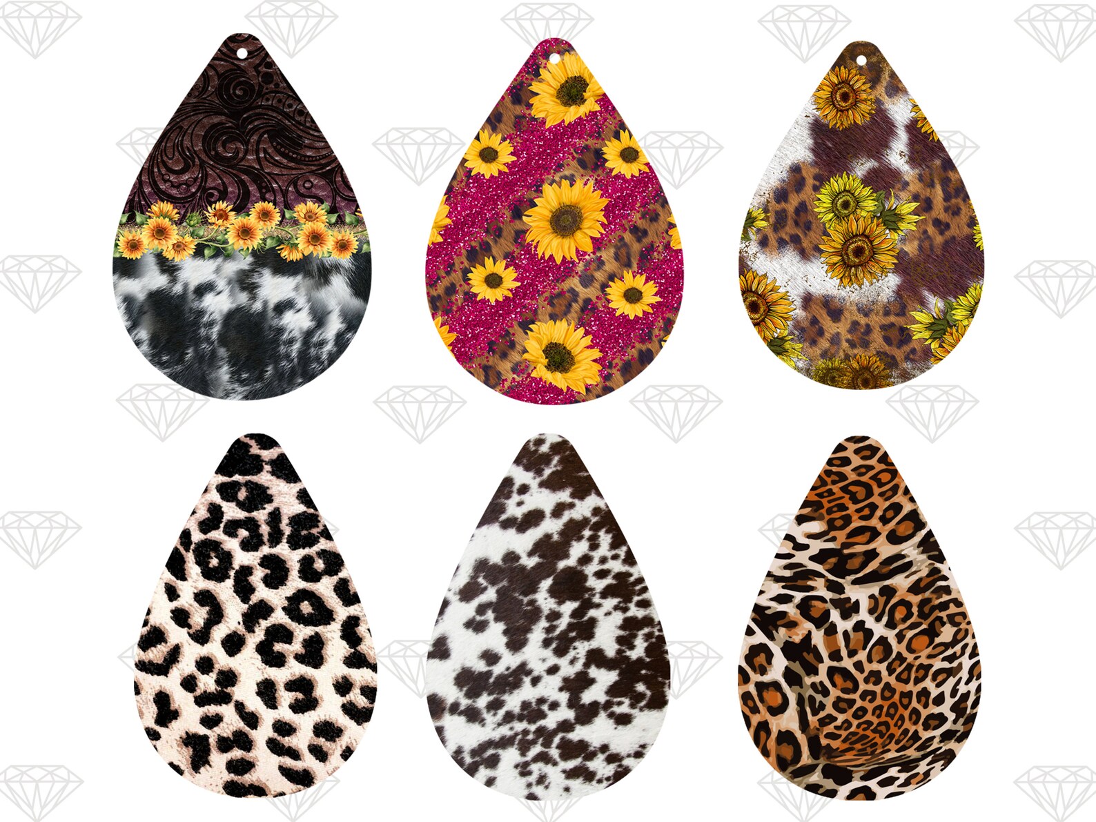 25 Western Teardrop Earrings PNG, Country Earrings Png, Western Girl ...