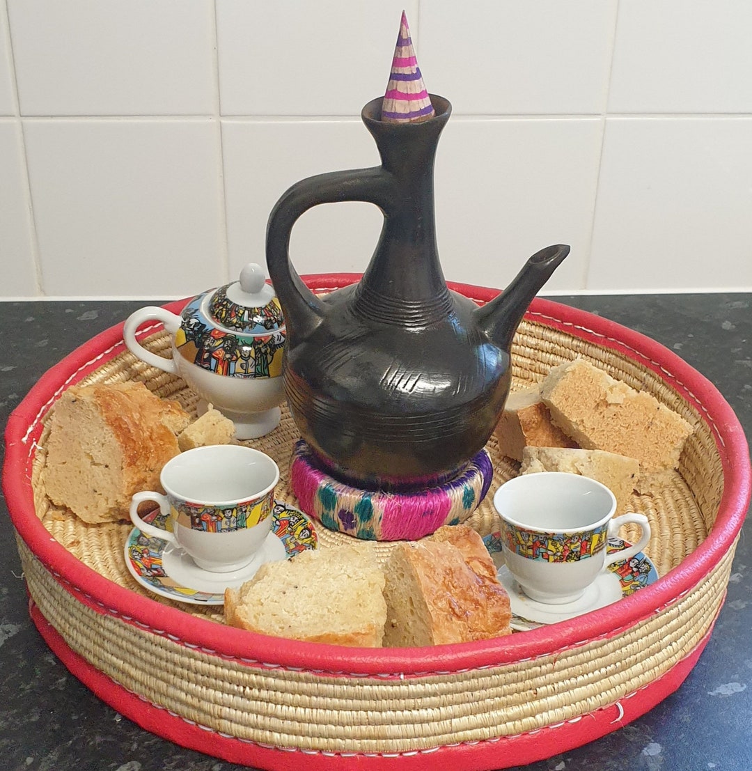 Jebena ጀበና 0.8L Ethiopian Coffee Pot Made by 100% Clay Habesha Buna ...