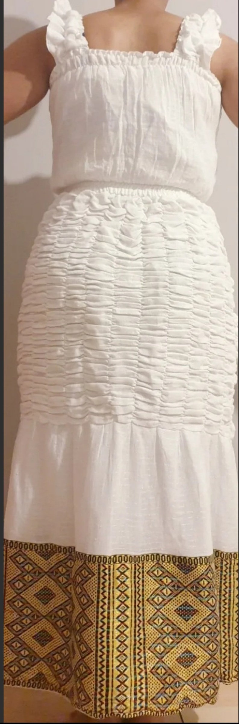 Ethiopian Dress Eritrean Dress Habesha Kemis Zuria Shibshib Style Dress ...