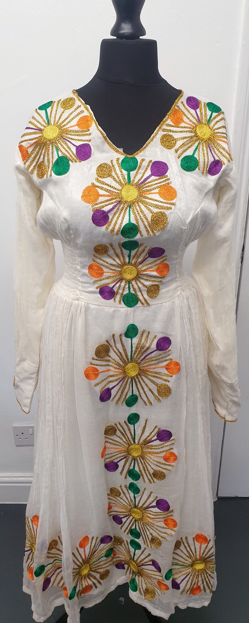 Ethiopian Dress Eritrean Dress Zuria Habesha Kemis Dress Adey Abeba ...