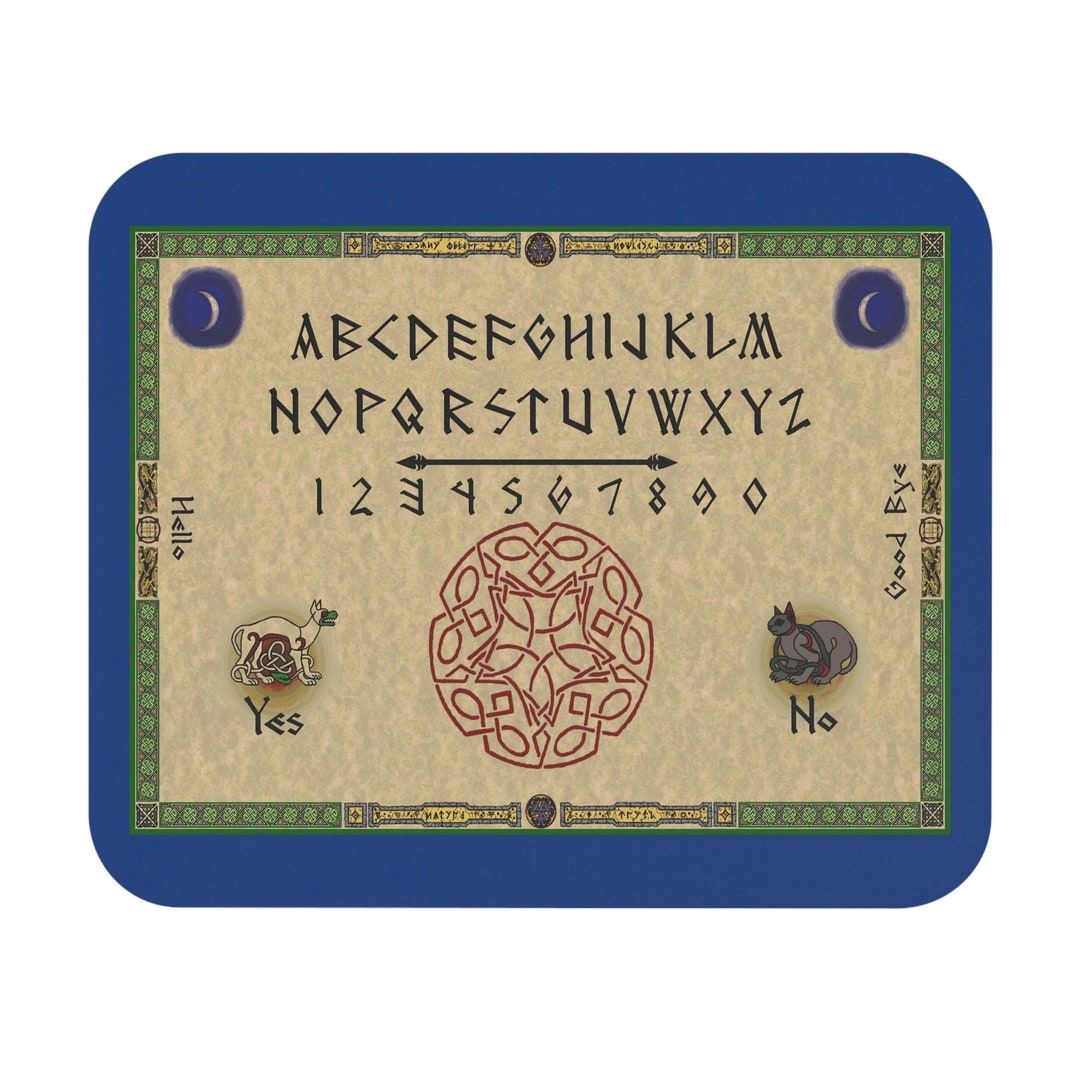 Celtic Ouija Board Mouse Pad PTTB Irish Dog & Cat Ouija Board Mousepad ...
