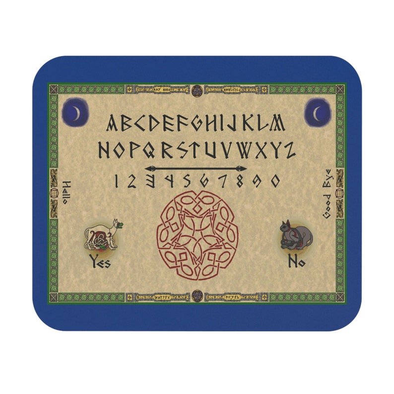 Celtic Ouija Board Mouse Pad PTTB Irish Dog & Cat Ouija Board Mousepad ...