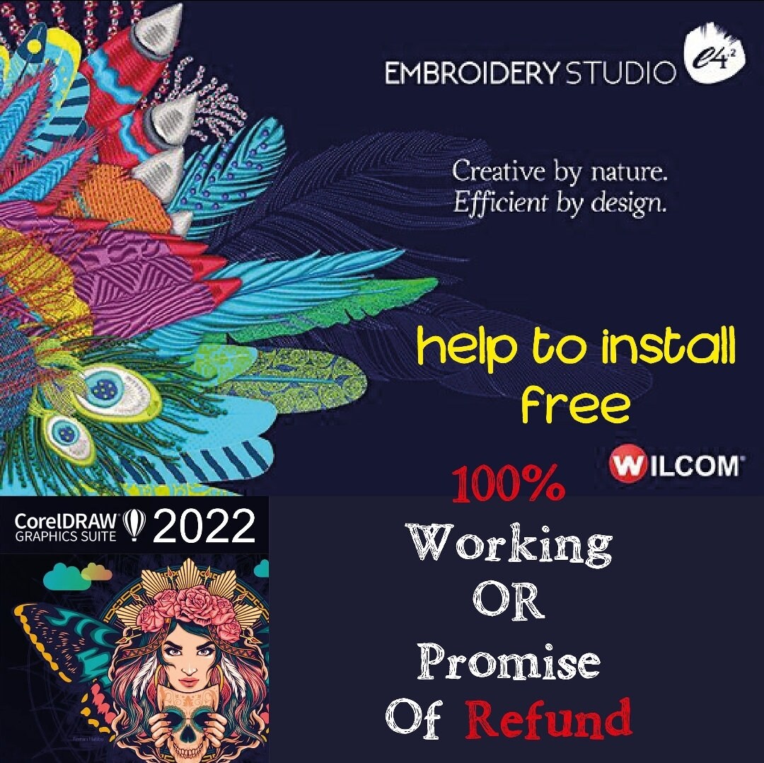 Wilcom Embroidery Studio E4.2f With Corel 2022 - Etsy