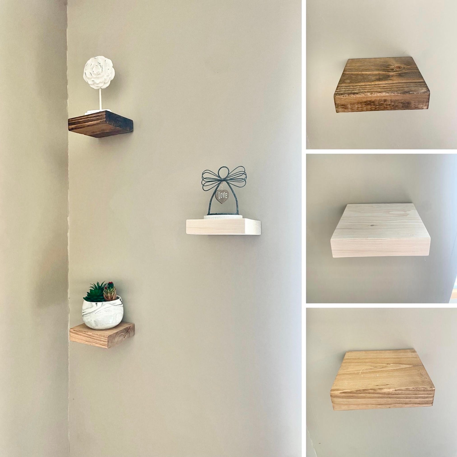 Mini Floating Shelf Mini Small Floating Shelves Small Minimalist Shelf ...