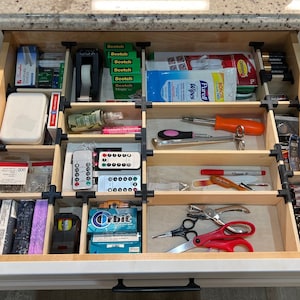 Drawer Divider Bracket Set for 0.25" Boards - Etsy