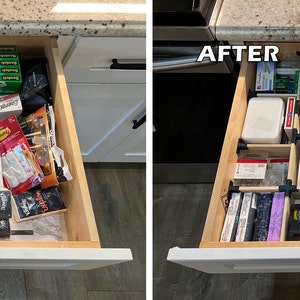 Drawer Divider Bracket Set for 0.25" Boards - Etsy