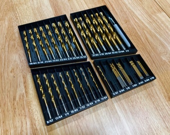 Extra Large Drill Bit Organizer Neatly Organize Your Bits - Etsy