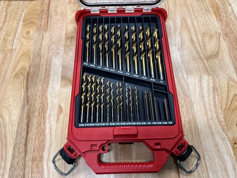 DIGITAL 3D Print File for Milwaukee Packout Drill Bit Organizer (double ...