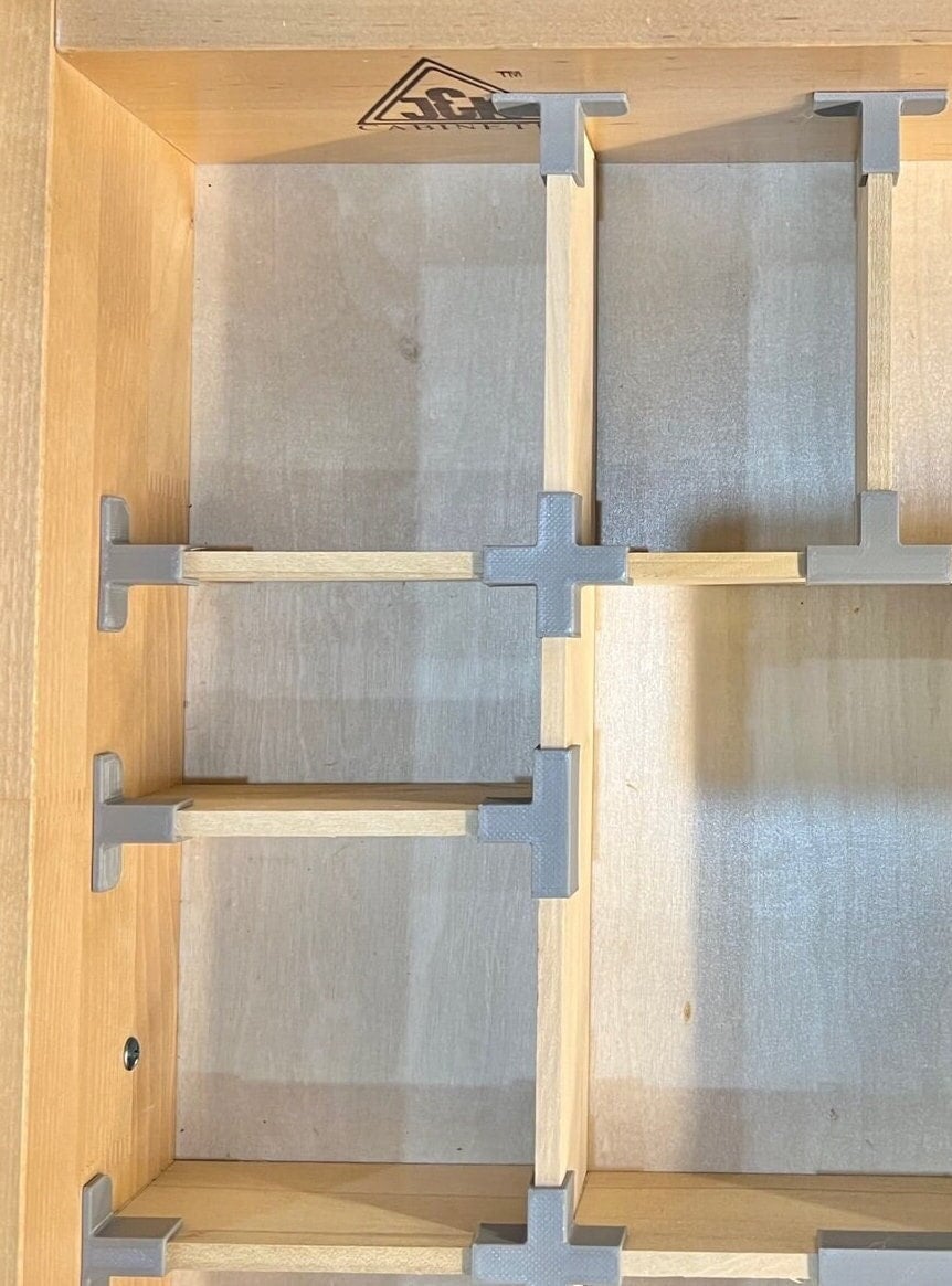 Drawer Divider Bracket Set for 0.25" Boards - Etsy