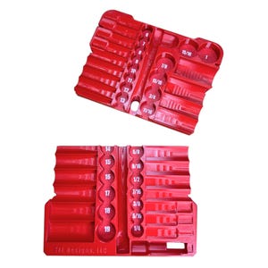 Packout Insert Compatible With Milwaukee 3/8" Drive Sae/metric Ratchet and Socket Mechanics 56 ...