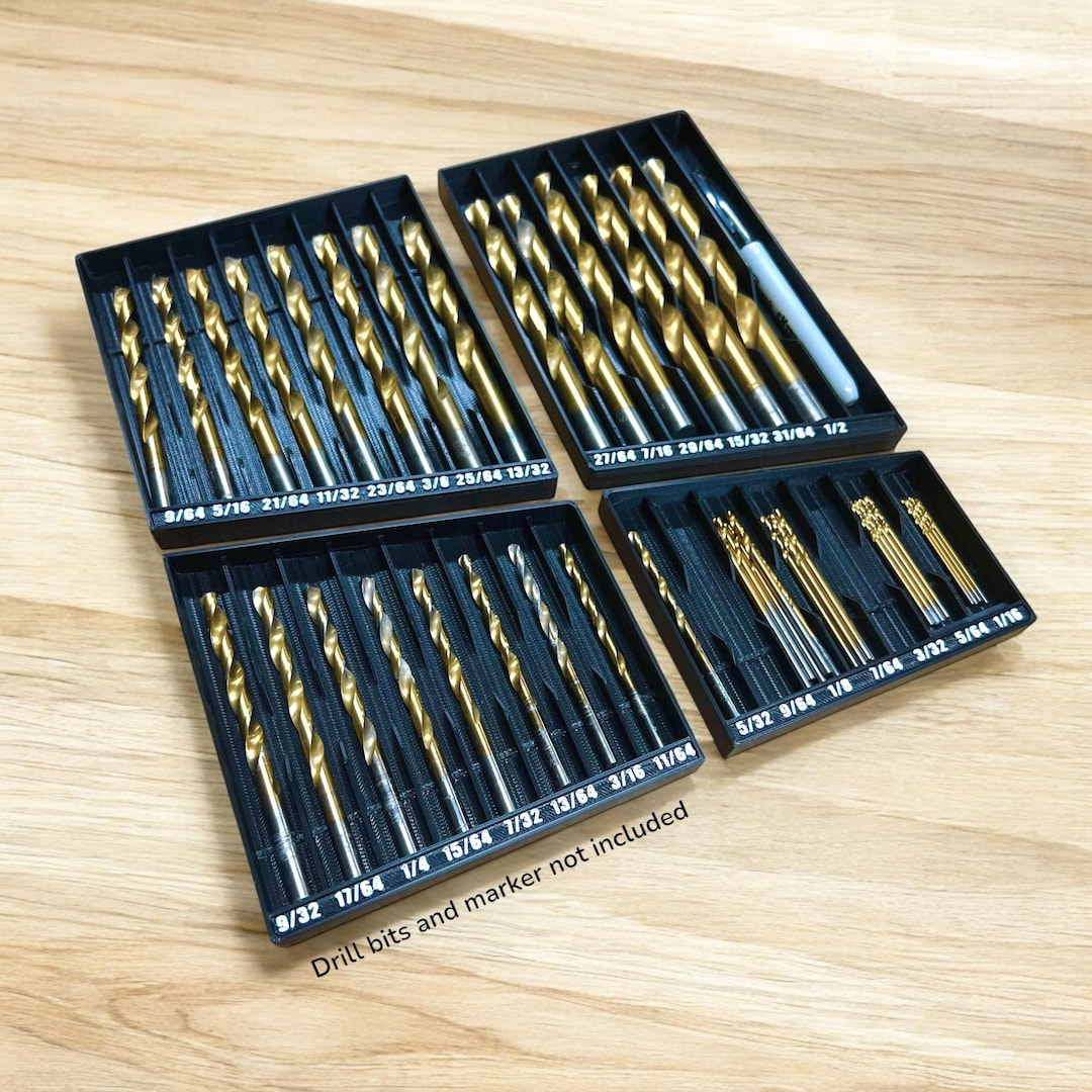 Drill Bit Organizer - Neatly Organize Your Bits - Etsy