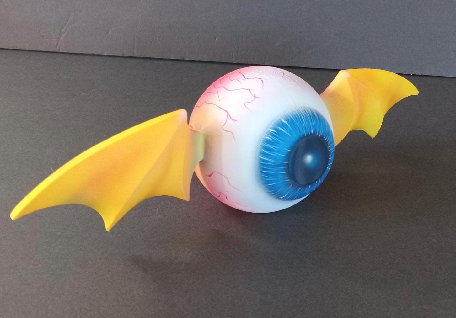 Flying Eyeball – Retro Hot Rod Art, Rockabilly Decor, 11" Wide Custom ...