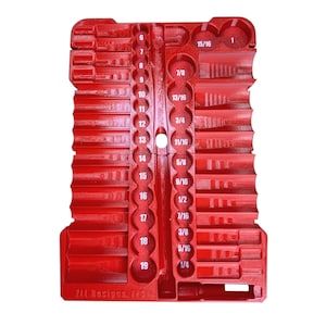 Packout Insert Compatible With Milwaukee 3/8" Drive Sae/metric Ratchet and Socket Mechanics 56 ...