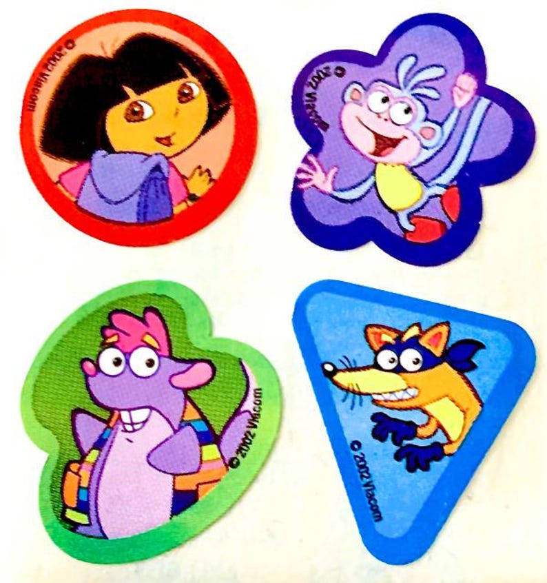 Dora the Explorer, Boots, Swiper, and Tiko Kromekote Sandylion Stickers ...