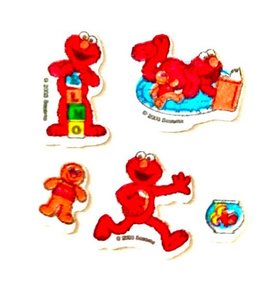 Sandylion Stickers Fuzzy Elmo Vintage - Etsy