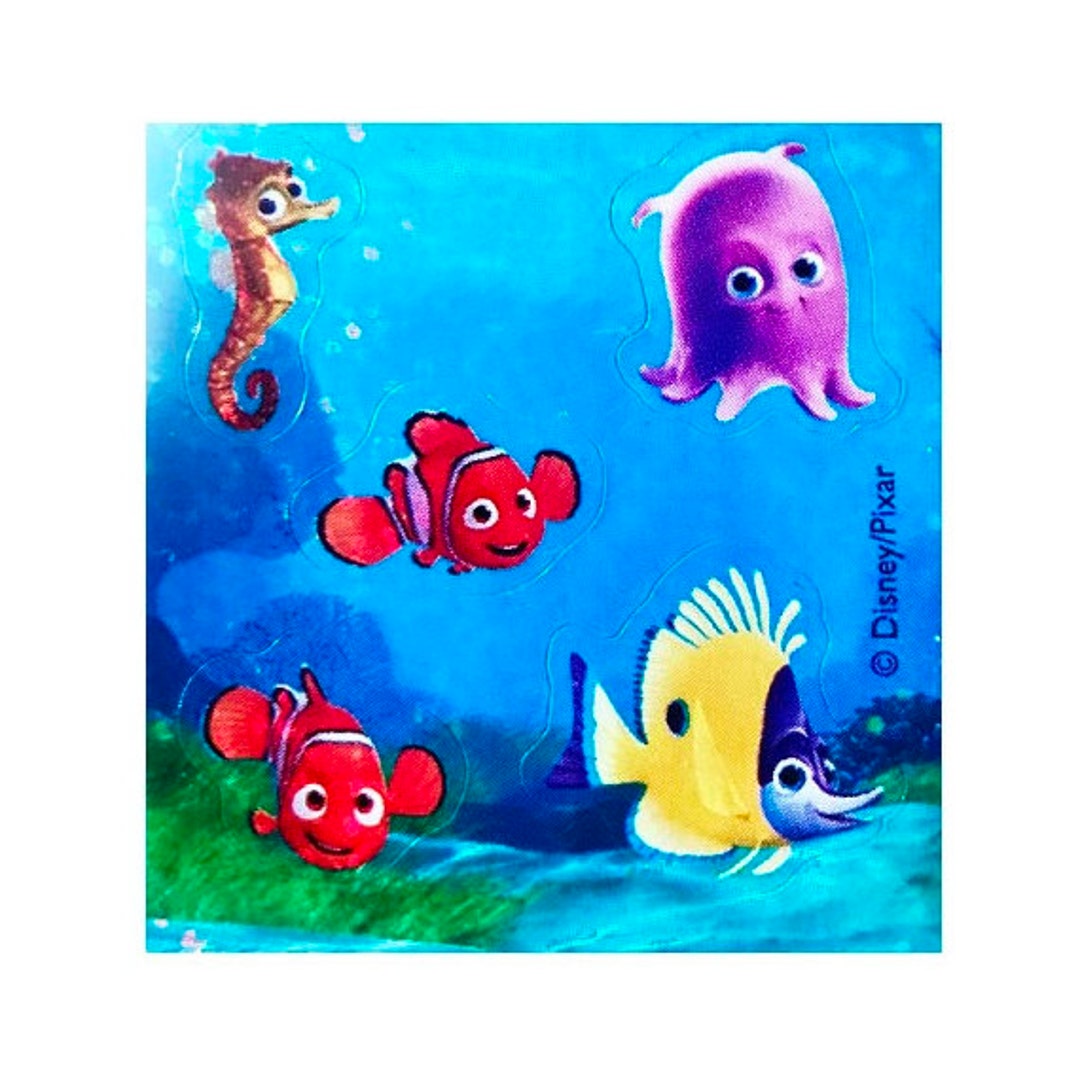 Finding Nemo - Ocean Friends Glittery Sandylion Stickers Vintage - Etsy