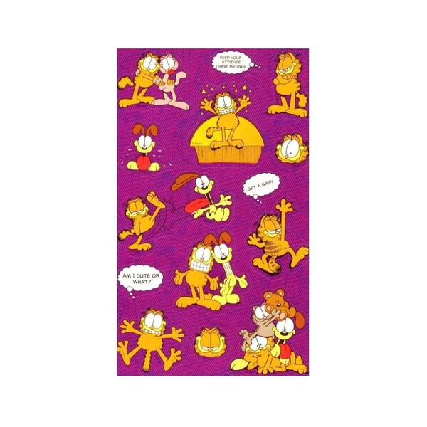 Vintage Garfield Stickers - Etsy
