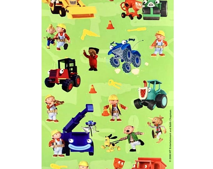 Sandylion Stickers Maxi Bob the Builder Theme Vintage - Etsy