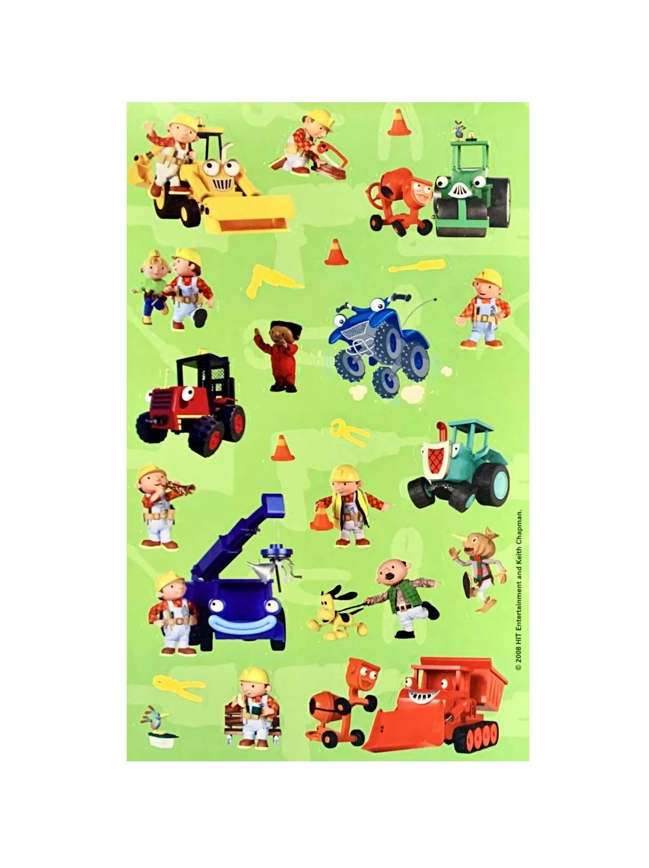 Sandylion Stickers Maxi Bob the Builder Theme Vintage - Etsy