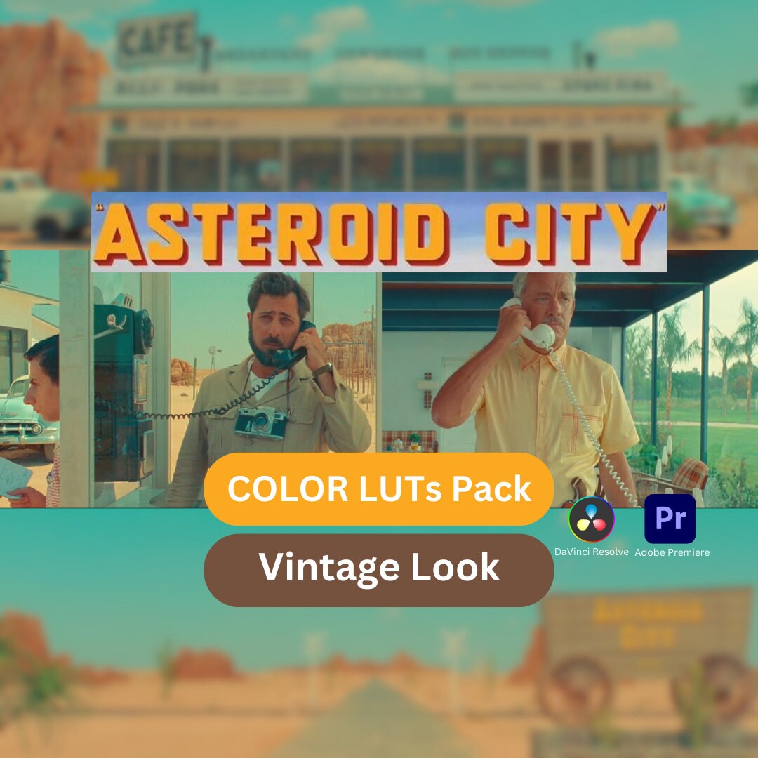 Asteroid City LUTS | Wes Anderson Color Grade | Vintage| Kodak Look ...