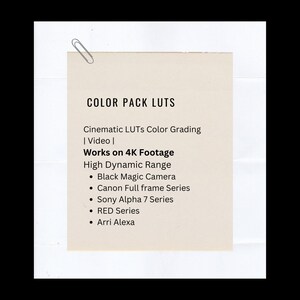 The Master LUT Pack Cinematic Film Look | Luts|film | HDR - Etsy
