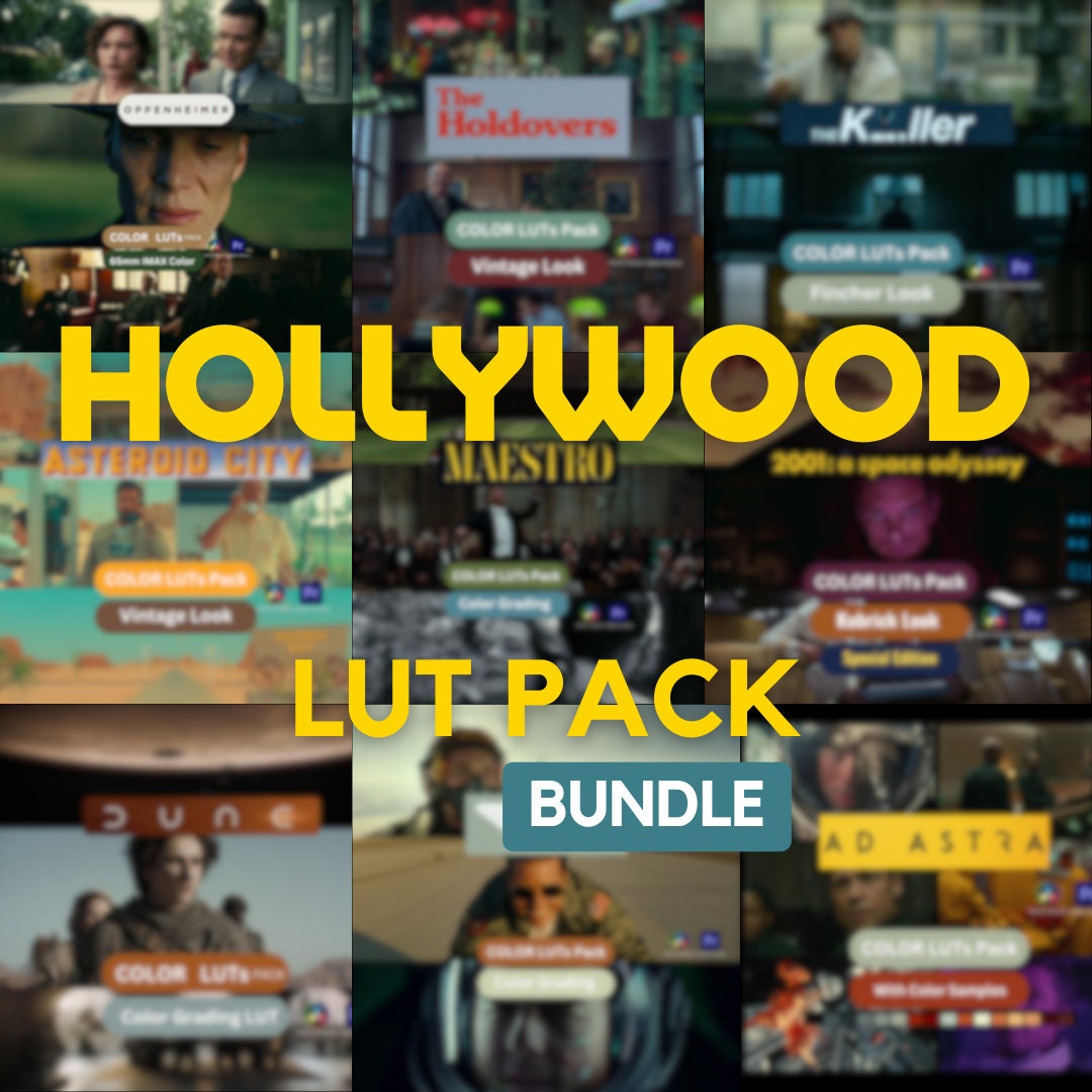Hollywood Bundle Luts | Film Look Package | ALL in One | Oscar Films ...