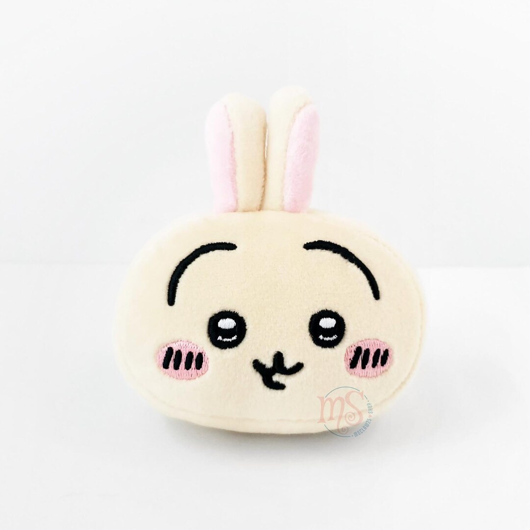 Chiikawa | Mochi Mochi Face | Usagi Keychain Mini Plush | 3x3.5" (7 ...