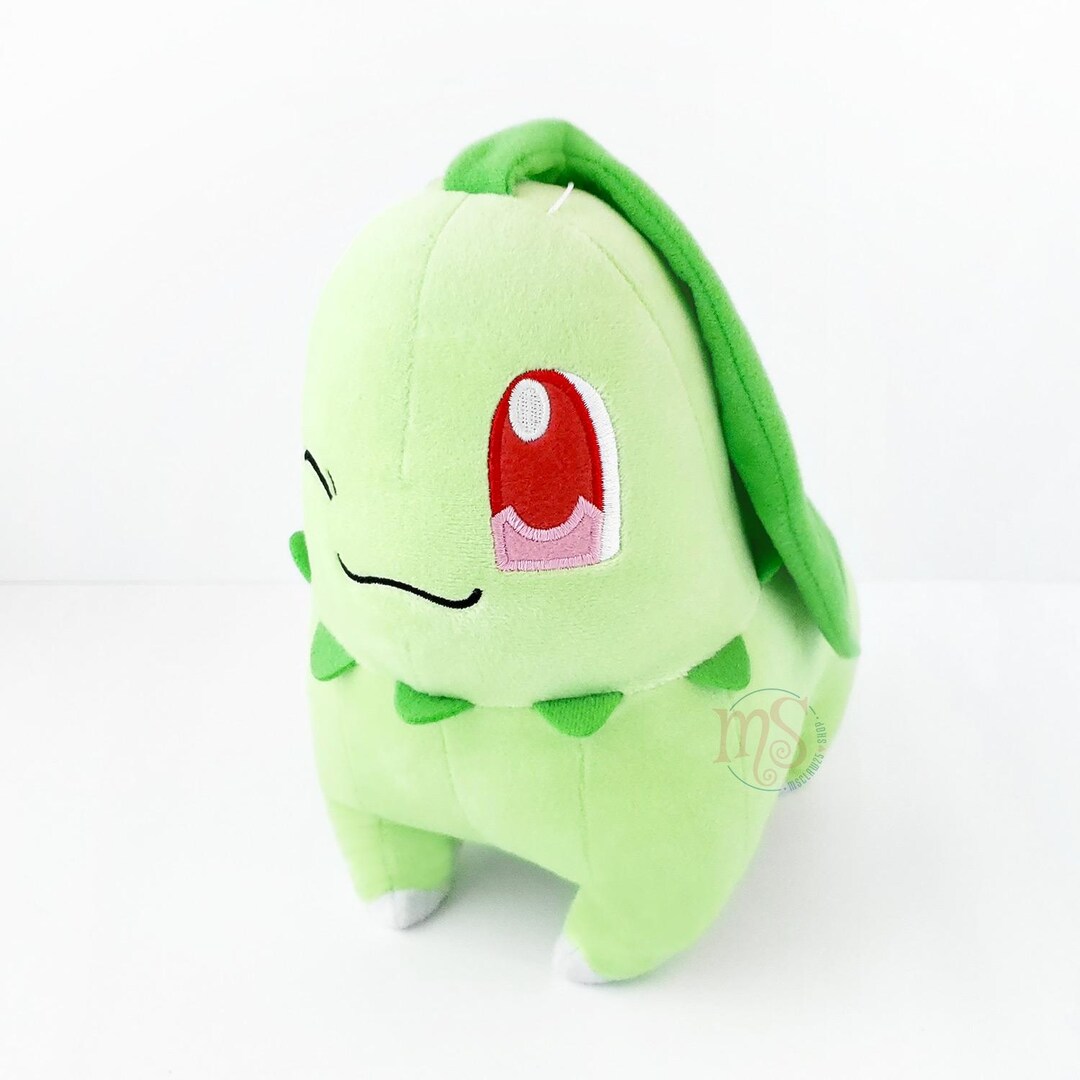 Pokémon Hello Partner Chikorita Plush 8x8.5 20x22cm - Etsy