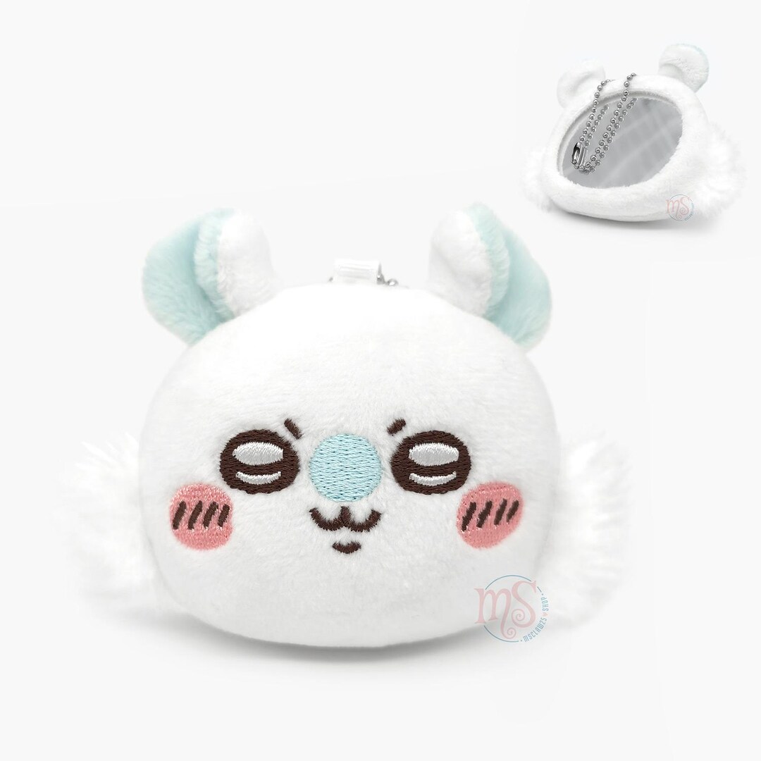 Chiikawa | Momonga Face Mini Plush Mirror | 2.8" (7cm) - Etsy