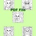 Printable Coloring Pages for Kids – Fun & Easy Activity | 5 Cute PDF ...