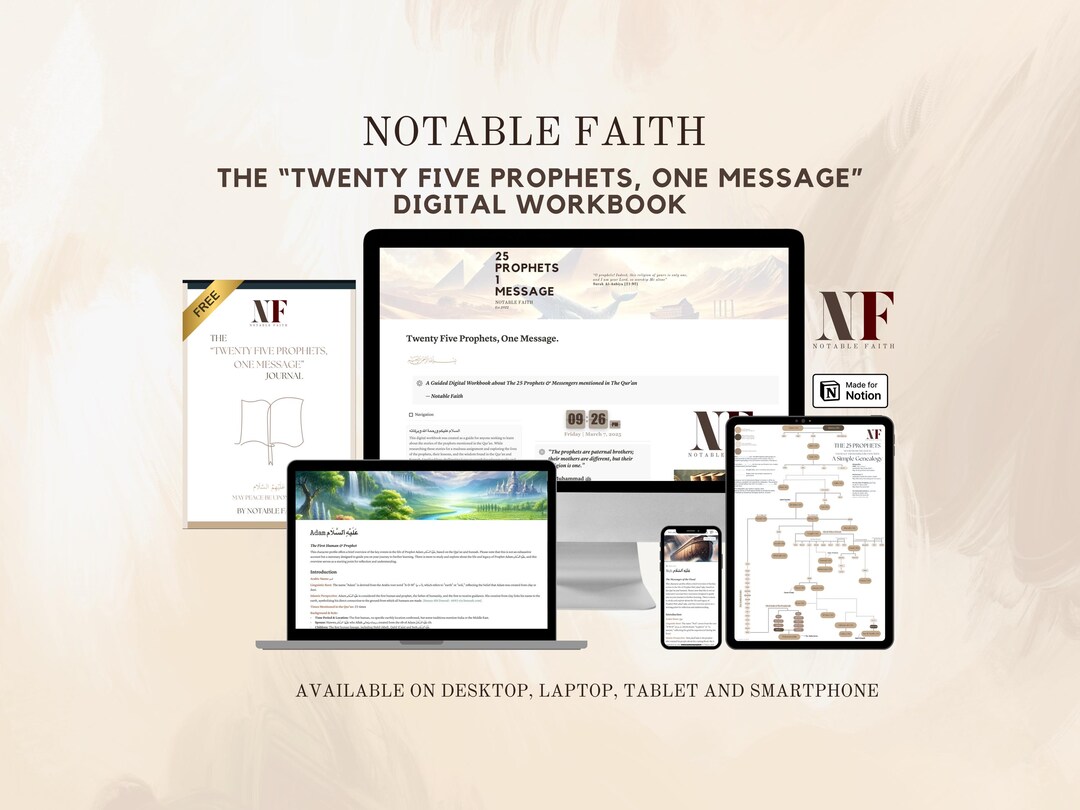 Twenty Five Prophets, One Message - Guided Digital Workbook | Notable ...